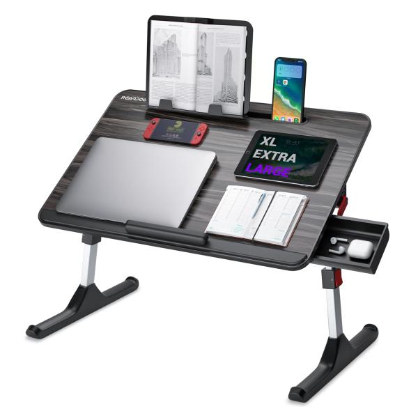 商品名: NEARPOW ベッド用ノートパソコンデスク ベッドテーブル ベッドデスク ノートパソコンとライティング用 NEARPOW Laptop Desk for Bed, Adjustable Foldable Bed Table La...