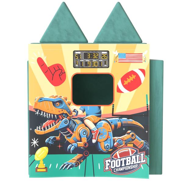 商品名: DLOREUK プレイパネル 子供用 プレイソファ フォームソファ 子供用 ホームプレイ モジュラーソファ (ソファは含まれません) - 恐竜とフットボール DLOREUK Play Panel for Kids Play Cou...