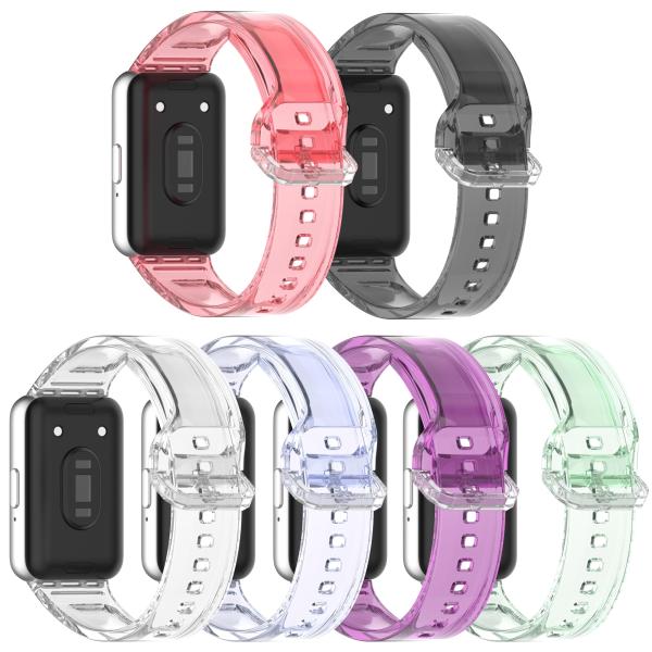 商品名:  FitTurn 6-pack Clear Light Change Watch Bands for Samsung Galaxy Fit 3 Watch Band, Crystal Transparent Cute Jelly ...