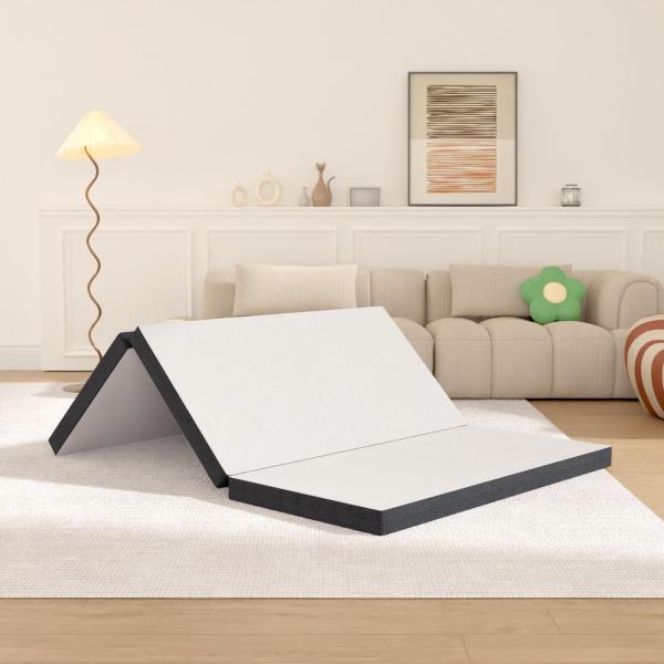 商品名:  YRLLENSDAN High-Density Foam Folding Mattress Twin Size, Trifold Portable Mattress, Twin Memory Foam Mattress with...