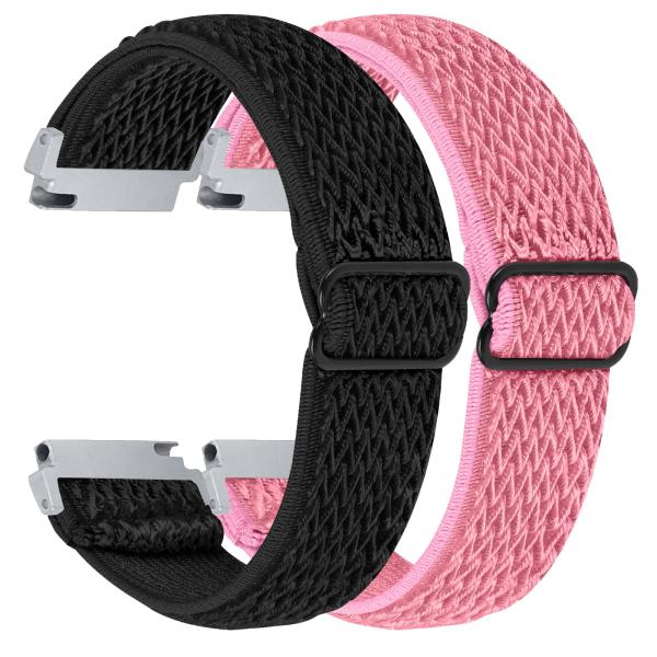 商品名:  RuenTech 2 Pack Elastic Bands Compatible for FITVII HM57 Smart Watch Band, Adjustable Nylon Straps Replacement Wri...