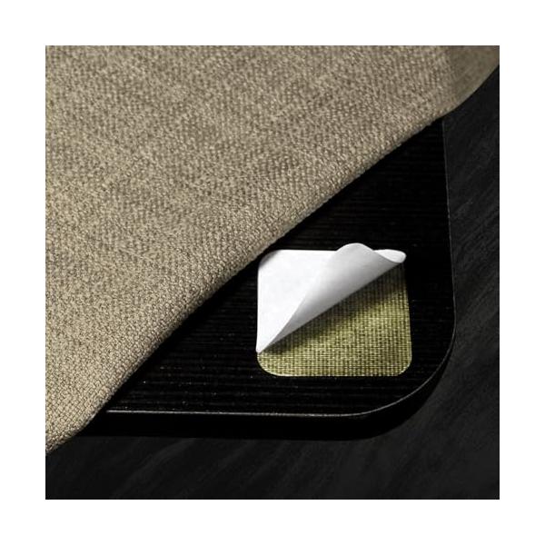 商品名: BALCONY &amp; FALCON テーブルクロス 滑り止めステッカー 両面取り付けテープ テーブルクロス、マット、カーペット、ソファカバー用(1.9インチ×1.9インチ) 24枚 BALCONY &amp; FALCON ...