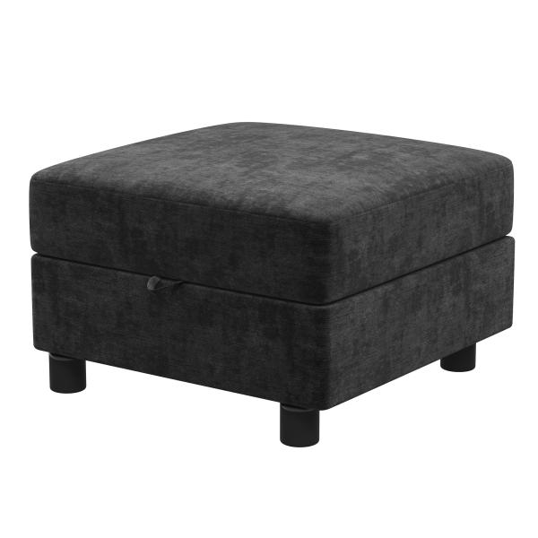 商品名:  YOUDENOVA Storage Ottoman Modular for Modular Sectional Sofa, Square Ottoman Chenille Footstool Freely Configurabl...