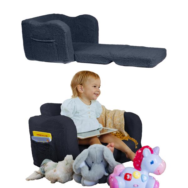 商品名:  TODALE Sofa Bed - Convertible Chair to Toddler Bed, 2-in-1 Toddler Chair Foldable Lounger for Kids Bedroom Furnitu...