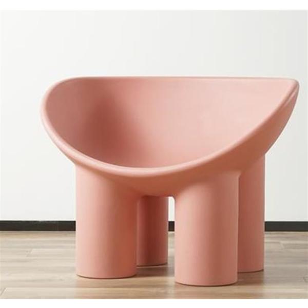 商品名: AGFERH クリエイティブチェア シングルレジャーソファチェア モダン シンプル クリエイティブ レジャー ファッション スツール リビングルーム 寝室 書斎に最適 (ピンク) AGFERH Creative Chair, Si...