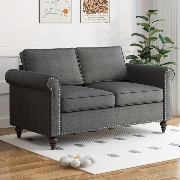 商品名:  ZAFLY Loveseat, Sofa Couches for Living Room, 2 Sofa Seat for Small Spaces, Mid Century Modern Couch with Armrest ...