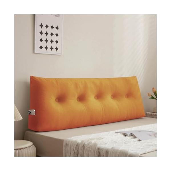 商品名:  UUluhao Triangular Headboard Pillow Twin XL Dorm Soft Orange Bolster Bed Wedge Pillows for Headboard Gap Large Day...