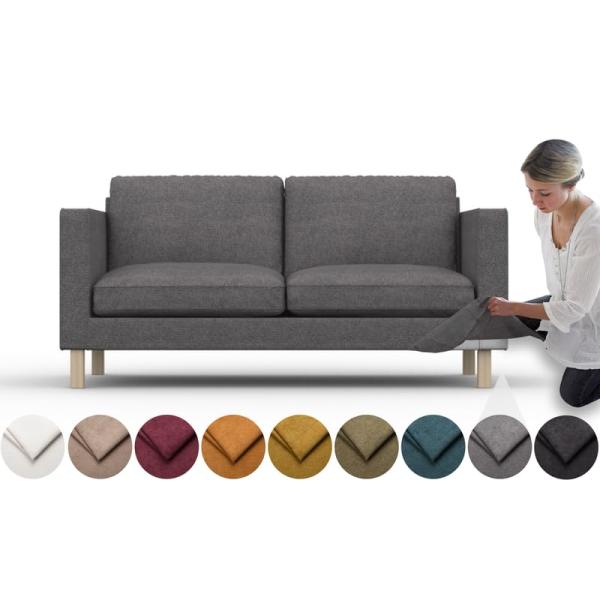 商品名:  comfortly Cover for Karlstad 2 Seat Sofa, Replacement Slipcover, Heavy Duty 7 pcs Cover, Soft Durable Washable Fab...