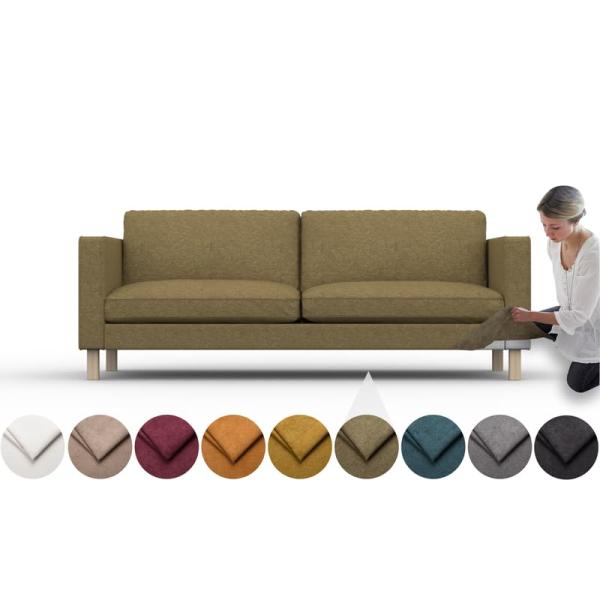 商品名:  comfortly Cover for Karlstad 3 Seat Sofa, Replacement Slipcover, Heavy Duty 7 pcs Cover, Soft Durable Washable Fab...