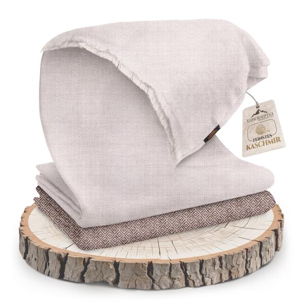 商品名:  yanopurna Cashmere Blanket ? Hand Woven 100% Pure Wool Throw Blanket, 135 x 270 cm ? Checked Pattern Cozy, and Sof...
