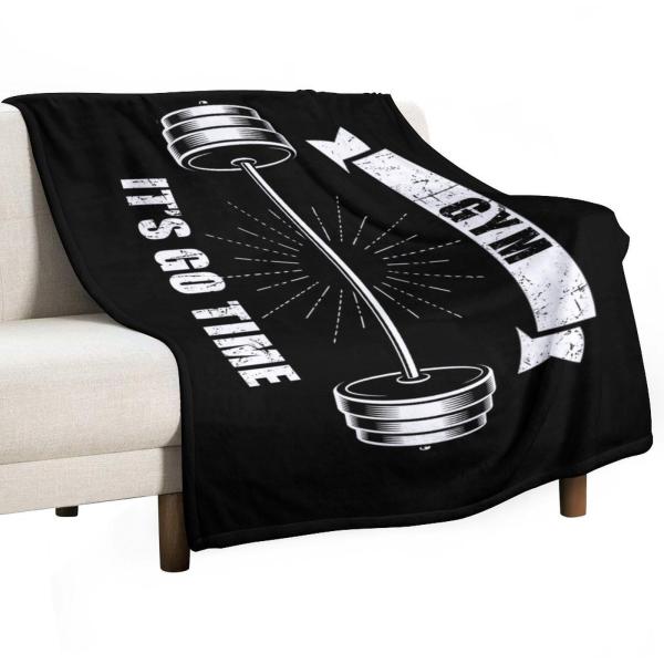 商品名:  Gym Fitness It's Go Time Throw Blankets,Blanket Premium Super Soft Cozy Warm Bed Blanket Couch Decorative Throw Bl...