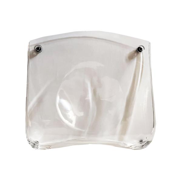 商品名: クリアアクリル製の小さな輪郭のヘッドレスト、ネックサポート付き、タンスルータンニングベッド枕。 Clear Acrylic Small Contour Head Rest with Neck Support, Tan Thru T...