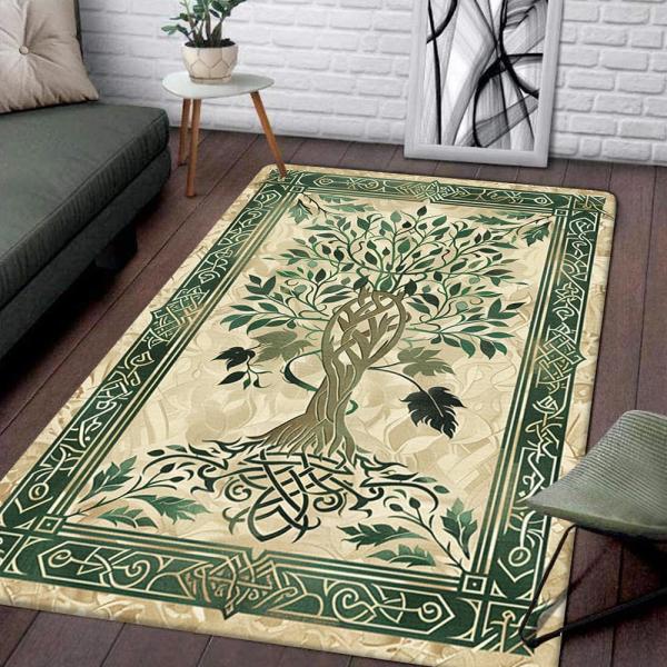 商品名:  Custom Celtic Tree of Life Area Rug - Personalized for Living Room &amp; Bedroom, Non-Slipブランド: TAHOPRINT商品サイズ: 3'...