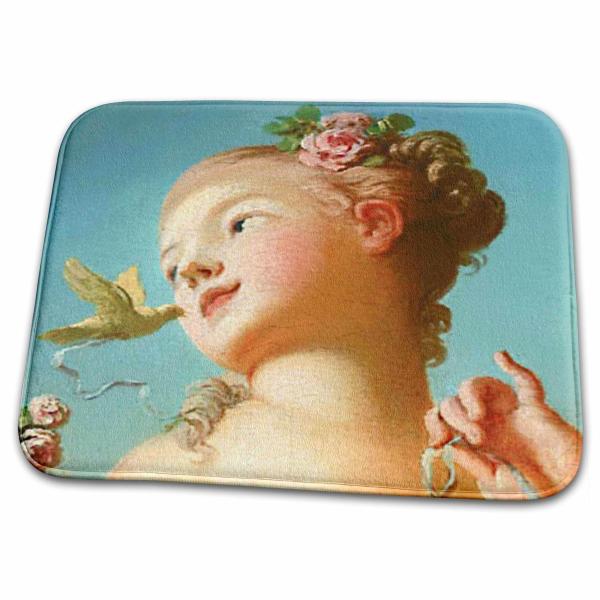 商品名:  3dRose Bathroom Bath Rug Mat - Jeune fille delivrant un oiseau de sa cage - Young Woman face Detail - by Jean-Hono...