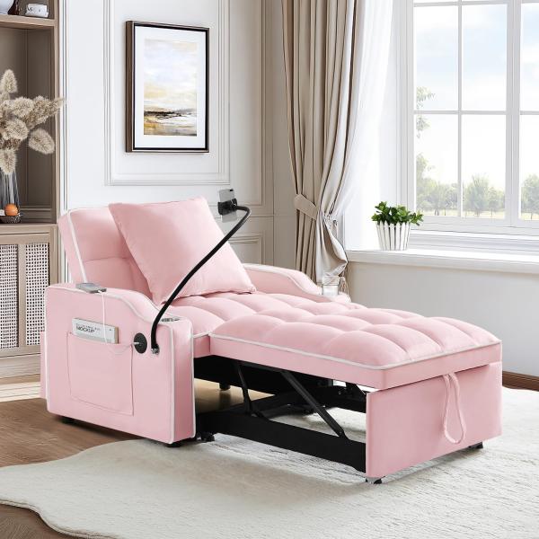 商品名:  SLEERWAY 3-in-1 Convertible Futon Sofa Bed Chair, Multi-Functional Sleeper Chair Bed with Pull Out Couch and Adjus...