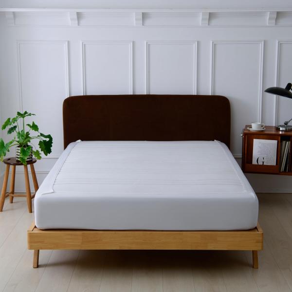 商品名: ストレッチボックススプリングカバークイーンサイズ - ジャージーニット&amp;ストレッチラップアラウンド4サイドベッドスカートホテル&amp;ホーム用、しわ&amp;色あせ防止クイーンサイズベッド、ホワイト Stretchy B...