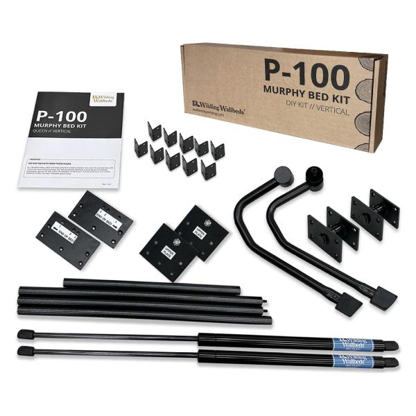 商品名: Wilding Wallbeds Murphy ベッドメカニズムキット フル&amp;クイーンサイズ DIYピストンリフト金具 キャビネットベッド用 分かりやすい説明書付き 耐荷重1.5ポンド Wilding Wallbeds M...