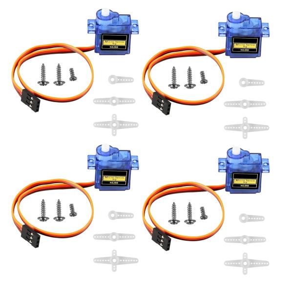 商品名:  4Pcs SG90 Micro Servo Motor 180 Degree SG90 9G Gear Motor Control for Arduino Raspberry Pi RC Car Toy Robot Helico...