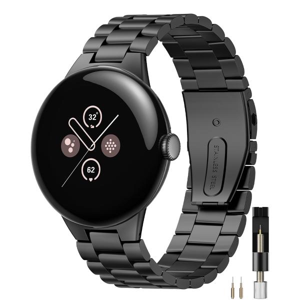 商品名: Miimall ビジネスバンド Google Pixel Watch 4/3 45mmに対応 ストラップ 隙間なし 耐食性 ソリッドステンレススチール 調節可能なリストバンド メタルバンド Google Pixel Watch 3...