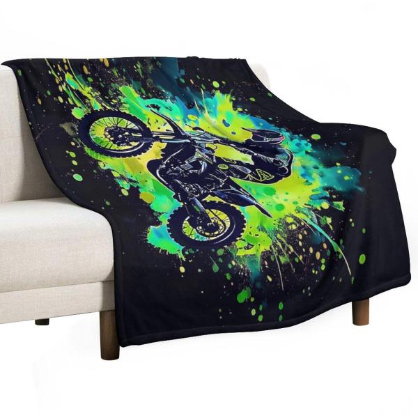 商品名:  Motocross Graffiti Throw Blankets,Blanket Premium Super Soft Cozy Warm Bed Blanket Couch Decorative Throw Blankets...