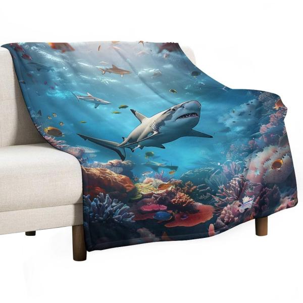 商品名:  Shark Underwater Throw Blankets,Blanket Premium Super Soft Cozy Warm Bed Blanket Couch Decorative Throw Blankets f...