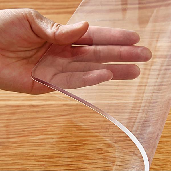 商品名: 23x55インチ 透明プラスチック ダイニング キッチン テーブルプロテクター クリスタルテーブルパッドマット 作業テーブル コーヒーグラス エンドベッド ソファ サイドバー ビストロ ライティングデスクトップ 保護 防水 PVC...