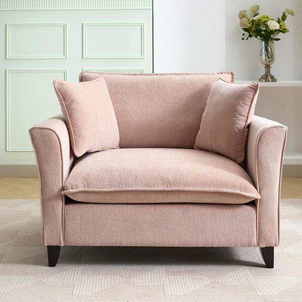 商品名:  XD Designs Modern Oversized Armchair with 2 Pillows, Chenille Fabric Accent Chair Single Sofa with Washable Covers...