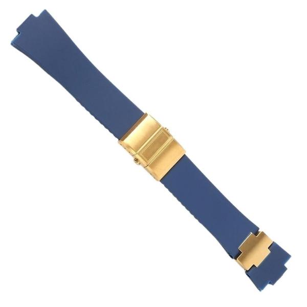商品名:  honyeer Waterproof Rubber Watch Band For Ulysse-Nardin MARINE Watchstrap Man Sport Watchband Bracelet(Blue gold se...