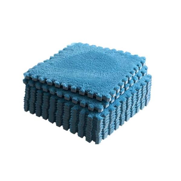商品名:  lmjclzyee 12 pcs Fluffy Soft EVA Foam Interlocking Carpet Shaggy Rugs Protective Floor Tiles Sport Play mats for H...