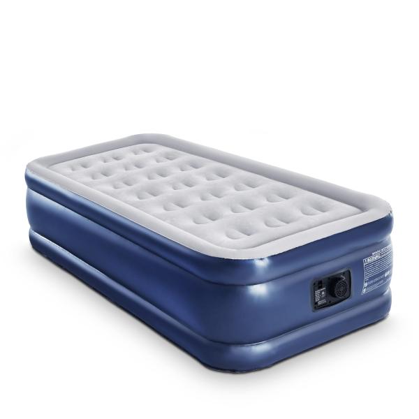 商品名: TANSTRIDER (タンストライダー) ツインエアマットレス ポンプ内蔵 18インチ 浮き上がった空気ベッド 3分 素早く自己膨張/空気を抜く 最大550ポンド 強力なサポート 折りたたみ式インフレータブルマットレス キャンプ...