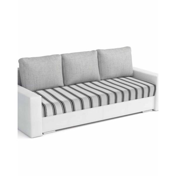 商品名:  Wowouhiya Black Striped Couch Cushion Covers, Stretch Sofa Cover with Elastic Bottom, Black White Stripes Farmhous...