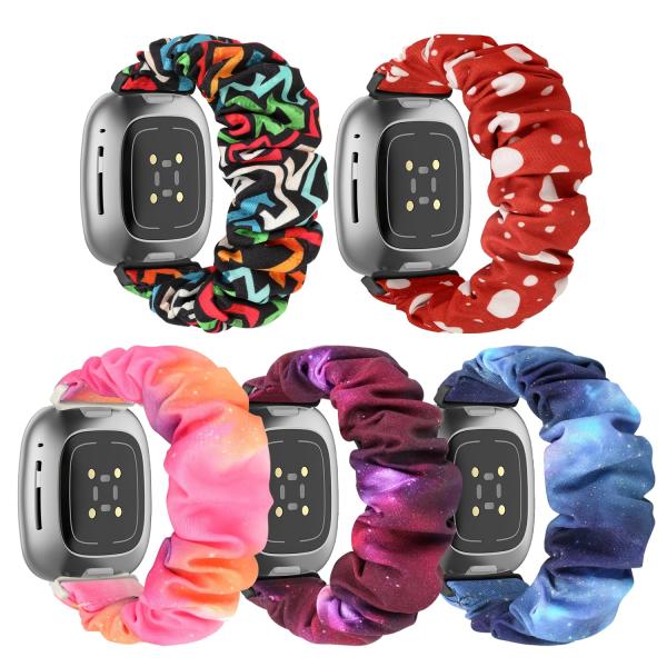 商品名: 女性用シュシュウォッチバンド Fitbit Sense/Versa 3対応 伸縮性のあるシュシュ交換用バンド ソフトストレッチバンド Fitbit Versa 3/Sense用 Scrunchie Watch Bands for ...