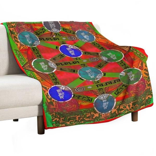 商品名:  Kabbalah 32 Paths of Creation Throw Blankets,Blanket Premium Super Soft Cozy Warm Bed Blanket Couch Decorative Thr...