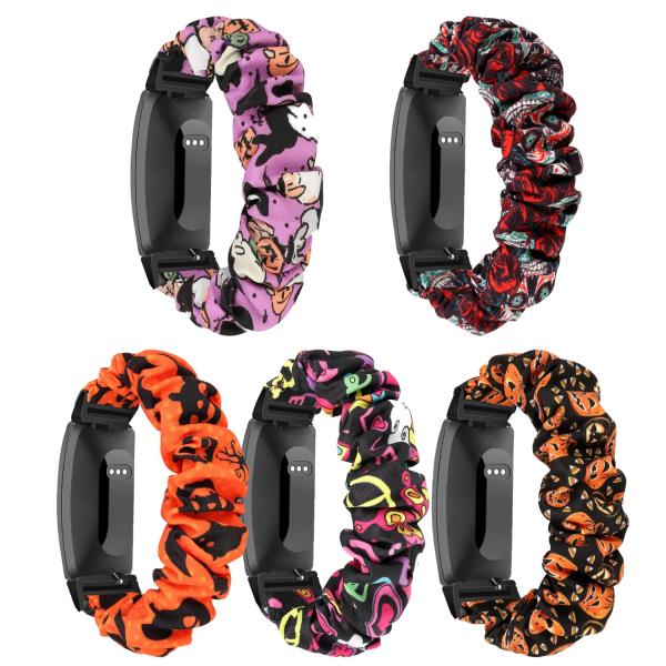 商品名: 女性用シュシュウォッチバンド Fitbit Inspire 3/Inspire 2/Inspire HR/Inspire/Fitbit Ace 3/Ace 2に対応 伸縮性のあるシュシュ交換用バンド ソフトストレッチバンド Fit...