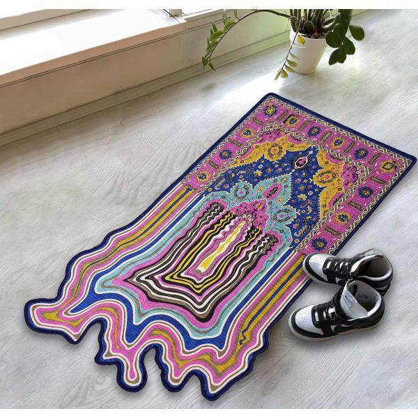 商品名:  Rugendary Melting Rug 2x3 Oriental Design Melting Area Rug Machine Washable Traditional Carpet Nonslip Mat Scandin...