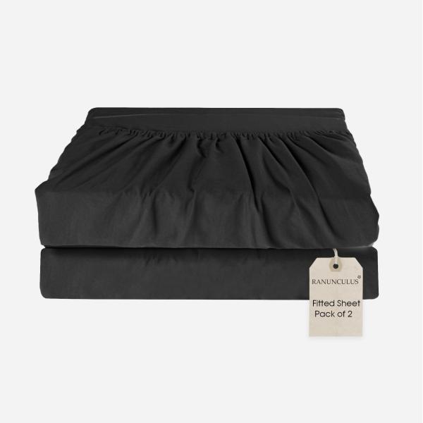 商品名:  16" Prewashed Deep Pocket Fitted Sheet King Size - Pack of 2 Bed Sheet - Soft Brushed Microfiber - Fits up to 16 i...