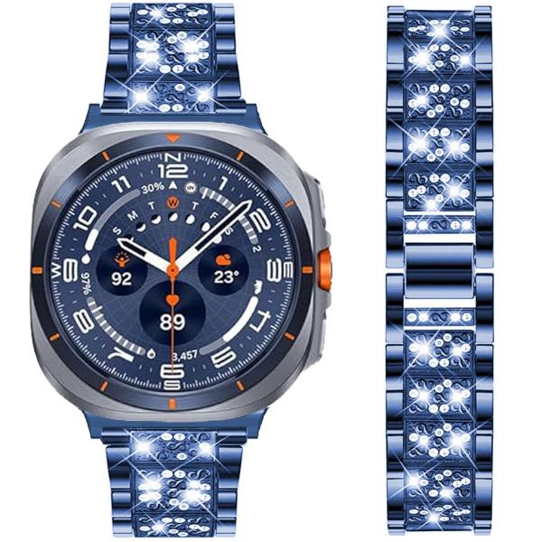 商品名: DEALELE バンド Samsung Galaxy Watch Ultra 47mm (2025/2024) 対応 キラキラ ラインストーン ダイヤモンド メタル 交換用ストラップ Galaxy Watch Ultra 2 / ...