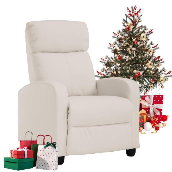 商品名:  Adjustable PU Leather Recliner Chair for Adults - Single Sofa With Upgraded Footrest for Small Spaces - Lazy Boy R...