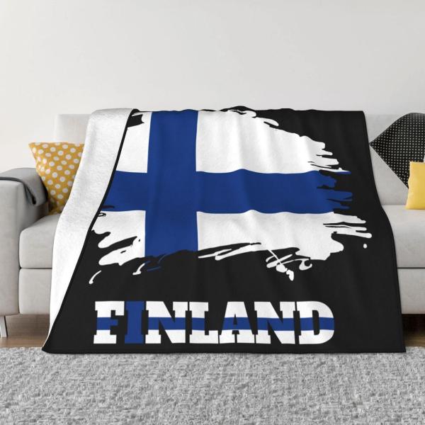 商品名:  Vintage Finland Finnish Finns Flags Throw Blanket Flannel Bedroom Decor Ultra-Soft Blanket Aesthetic Decorations f...