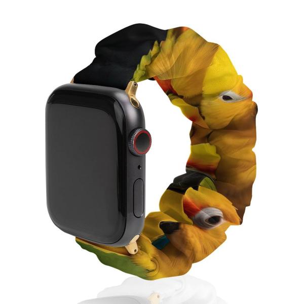商品名:  Conures Printed Scrunchie Watch Bands Stretchy Replacement Strap Compatible with Iwatch 38mm 40mm 42mm 44mmブランド: G...