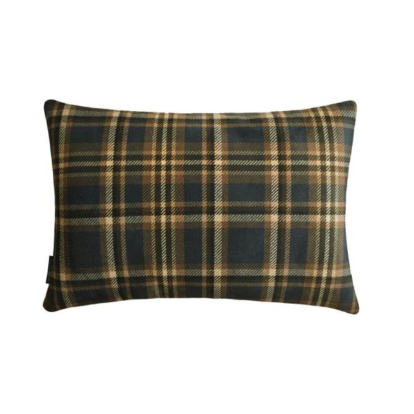 商品名: Winter Plaid 装飾 ランバークッションカバー 30 x 45 cm 青 ベルベット 長方形枕カバー 枕カバー ファームハウス バッファロー チェック- Plaidflow Navy Winter Plaid Lumba...