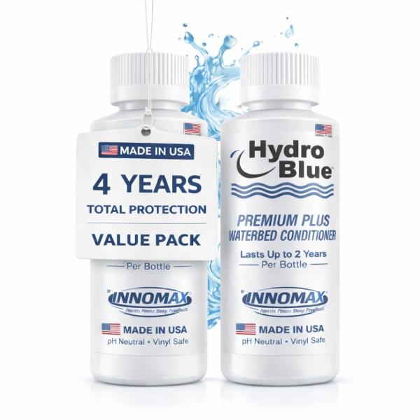 商品名: Global Climate Alliance Hydroblue プレミアム 多目的ウォーターベッドコンディショナー 8オンス [2個パック] - 多目的ウォーターベッドマットレスケア製品 - 米国製 ~ 使いやすい すべてのタ...