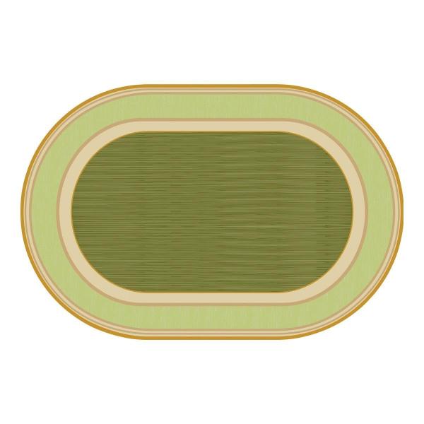 商品名:  Kaplan Early Learning Sense of Place Lowland Stripe Carpet - Green - 4' x 6' Oval Classroom Rugブランド: Kaplan Early ...