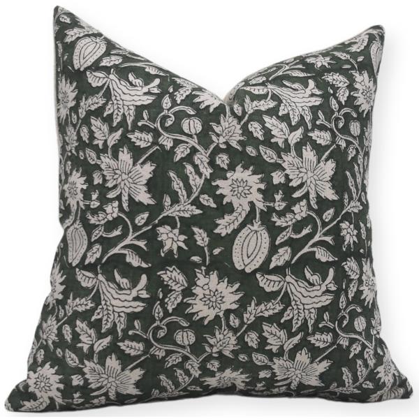 商品名: Fabritual ハンドメイド ブロックプリント ピュアリネン 26X26 スロー ヴィンテージ 枕カバー クッションカバー ファスナー付き ソファ、カウチ、ベッド、アウトドア、春、秋の装飾、ボヘミアンホームデコ、マニカルニカ、...