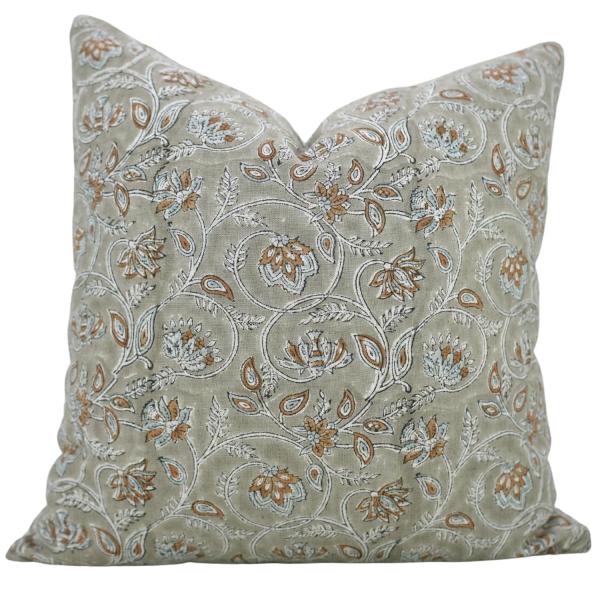 商品名:  Fabritual Handmade Block Print Decorative 26X26 Inches Throw Pillowcase Cushion Cover with Hidden Zipper for Sofa,...