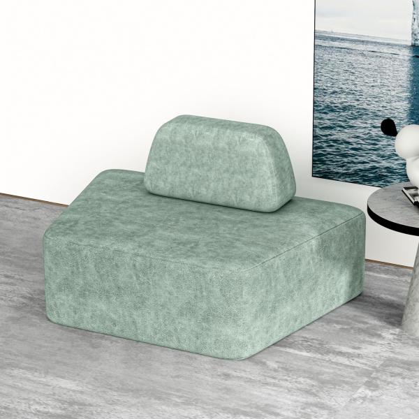 商品名:  Daneey Curved Sofa Oversized Curved Sectional Couch Modular Sectional Sofa Couches for Living Room with 2 Pillows ...