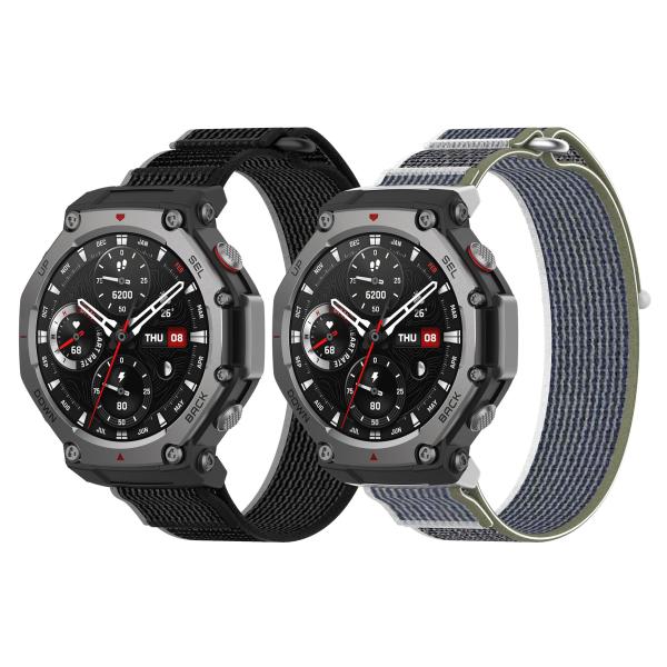 商品名: TenCloud T-Rex 3バンド メンズ スマートウォッチアクセサリー Amazfit T-Rex 3用バンド Amazfit T-Rex 3バンド対応 Easticナイロンストラップ 伸縮性リストバンド (2C) TenC...