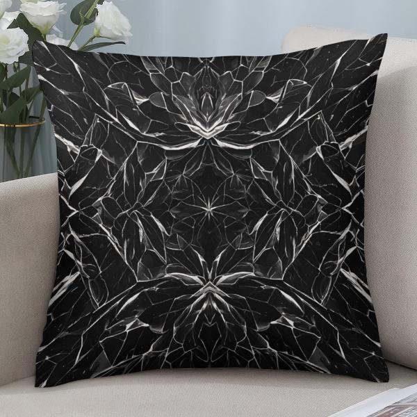 商品名:  NTVOWPZO Throw Pillow Covers 17"x17" Pillow Cases Black Marble Square Cushion Covers Soft Pillowcases Farmhouse Cu...