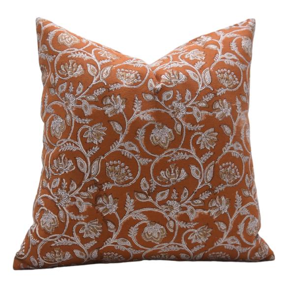 商品名:  Fabritual Handmade Block Print Duck Canvas Throw 18X18 Pillowcase Cushion Cover for Sofa Couch, Bed, Summer Fall D...