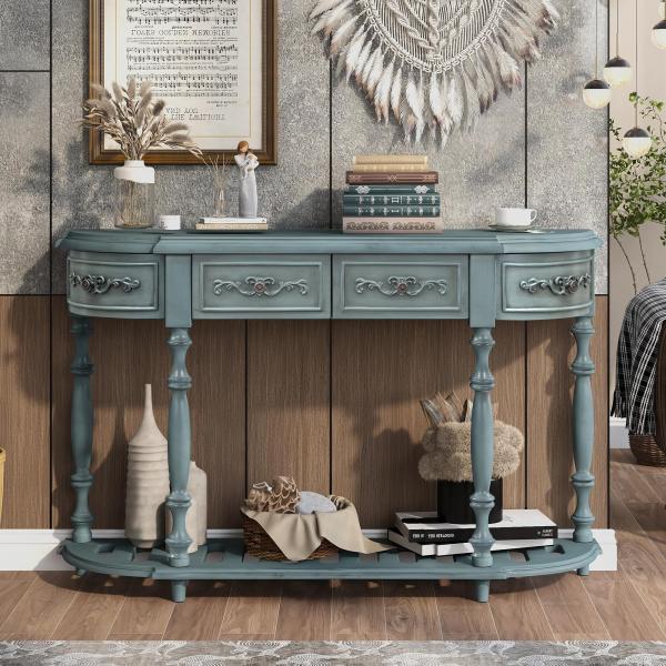 商品名:  Harper &amp; Bright Designs U_Style 52''Modern and Contemporary Curved Console Table Sofa Table Entryway Table for...